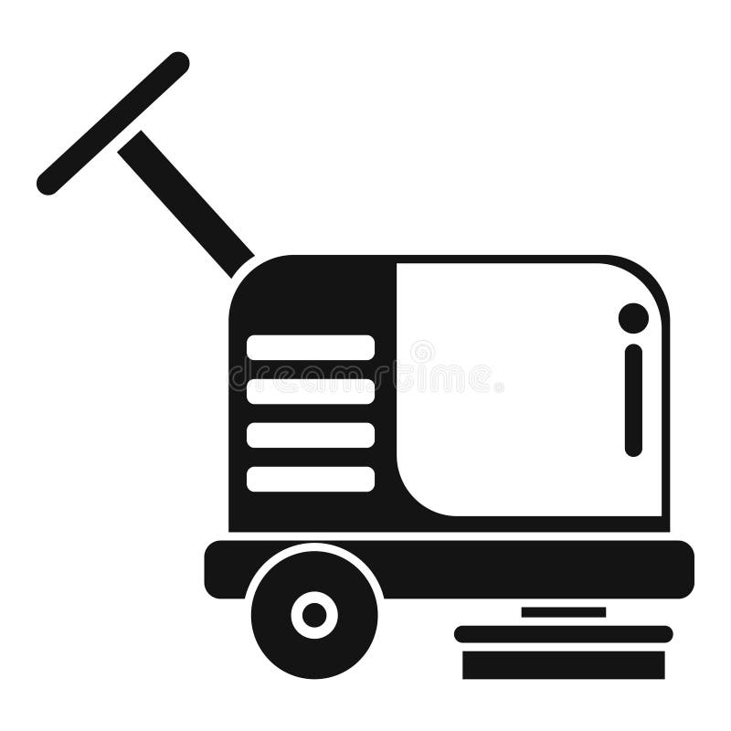 Professional Floor Cleaning Machine Polishing Device Icon Stock ...