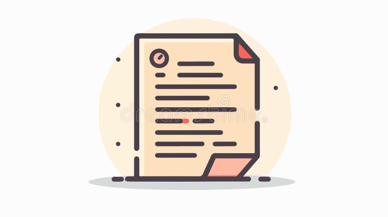 Professional Forward Document Reply Outline Icon Vector Illustration ...