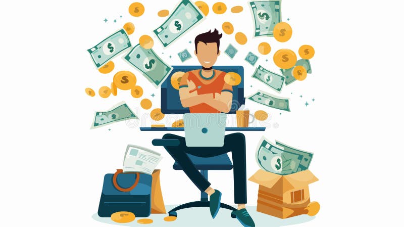 Professional Freelancer Job Abstract Concept Vector Illustration Stock ...