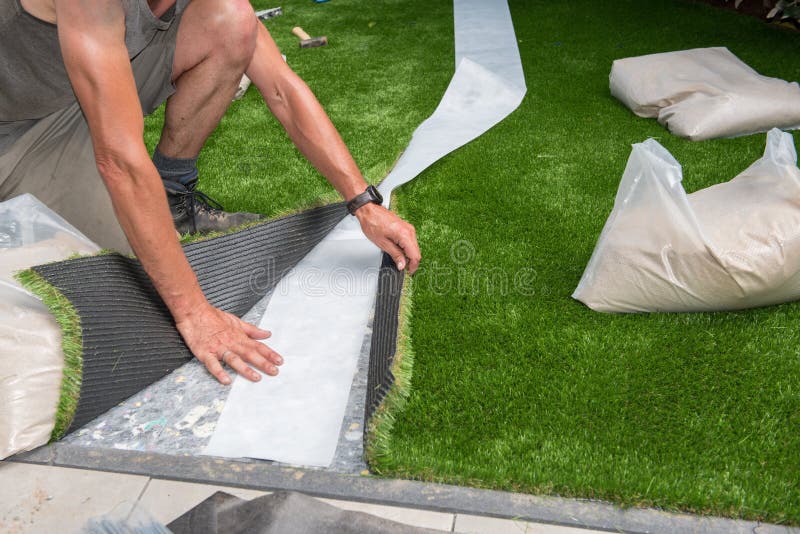 Grass Artificial Astro Turf Isolated Border Stock Photo - Image of ...