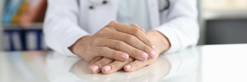 Professional General Practitioner or Cardiologist Sits at Table Stock ...