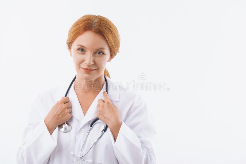 Professional General Practitioner Working with Joy Stock Image - Image ...