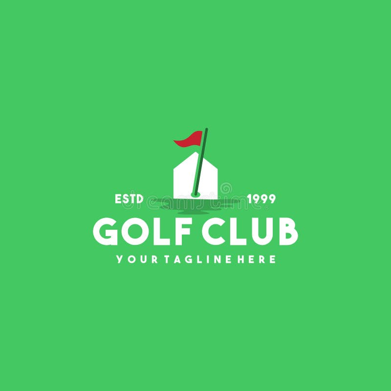 Professional Golf Club Logo Design Stock Illustration - Illustration of ...
