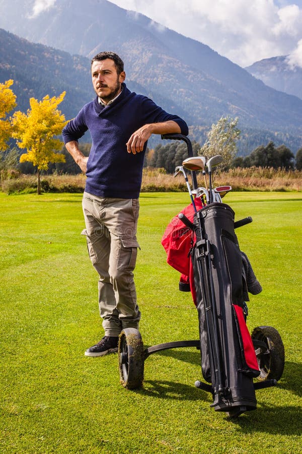Professional golf player stock image. Image of active - 55248115
