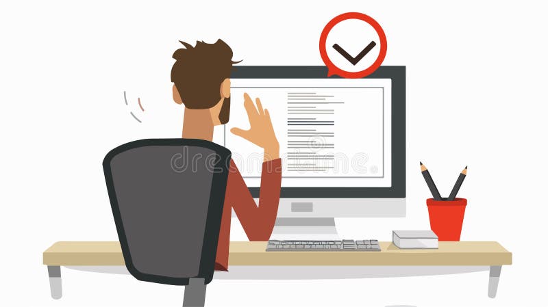 Professional Grammar Check and Text Errors Concept. Usage of Image ...