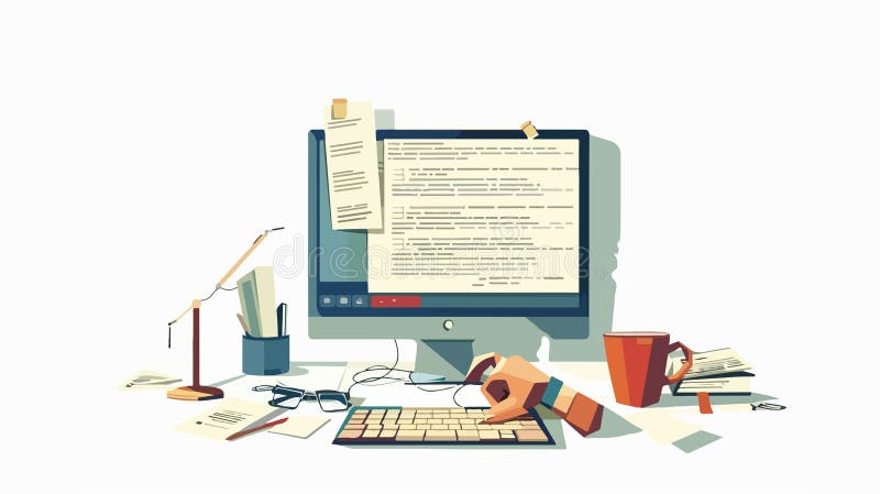 Professional Grammar Check and Text Errors Concept. Usage of Image ...