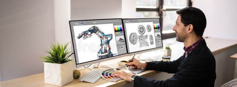 Professional Graphic Designer Man Working Stock Image - Image of mature ... Professional Graphic Designer Man Working Stock Image - Image of mature ...