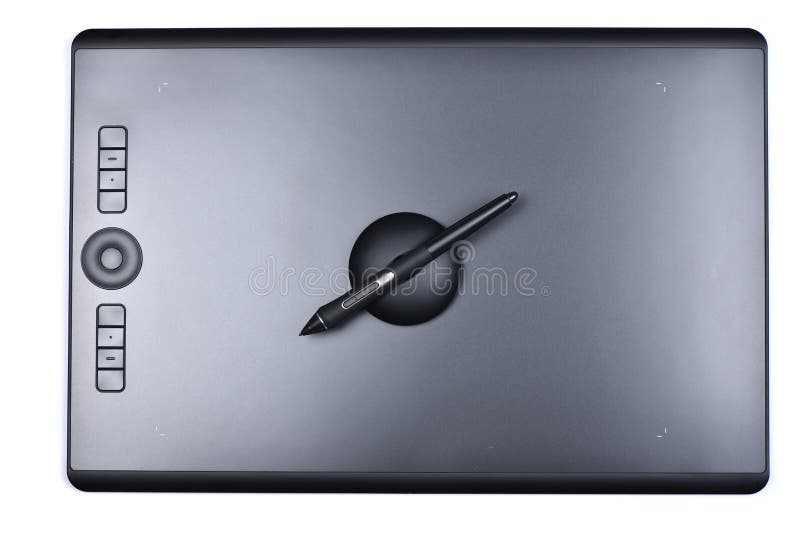 Professional Graphics Tablet Stock Photo - Image of electronic ...