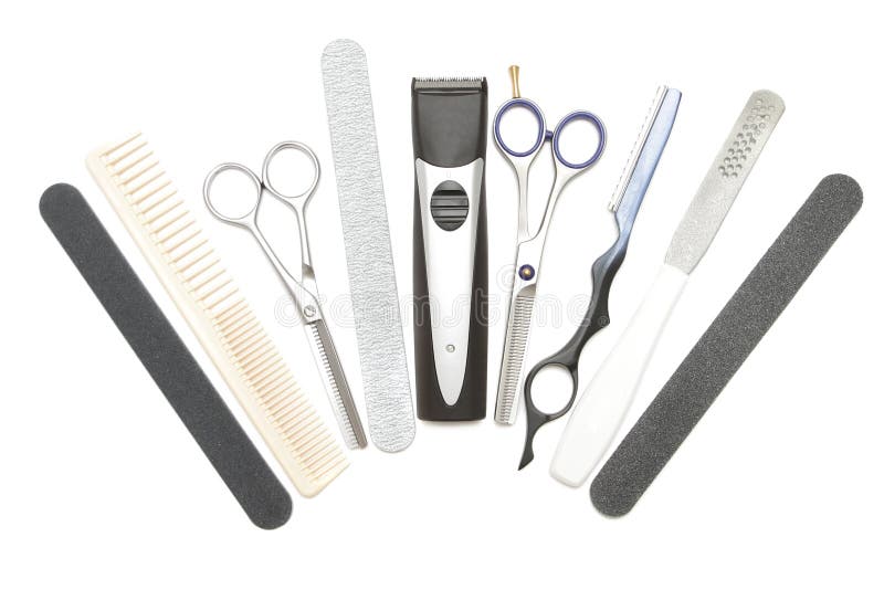 Professional Hairdressing Tools. Background Stock Image - Image of ...