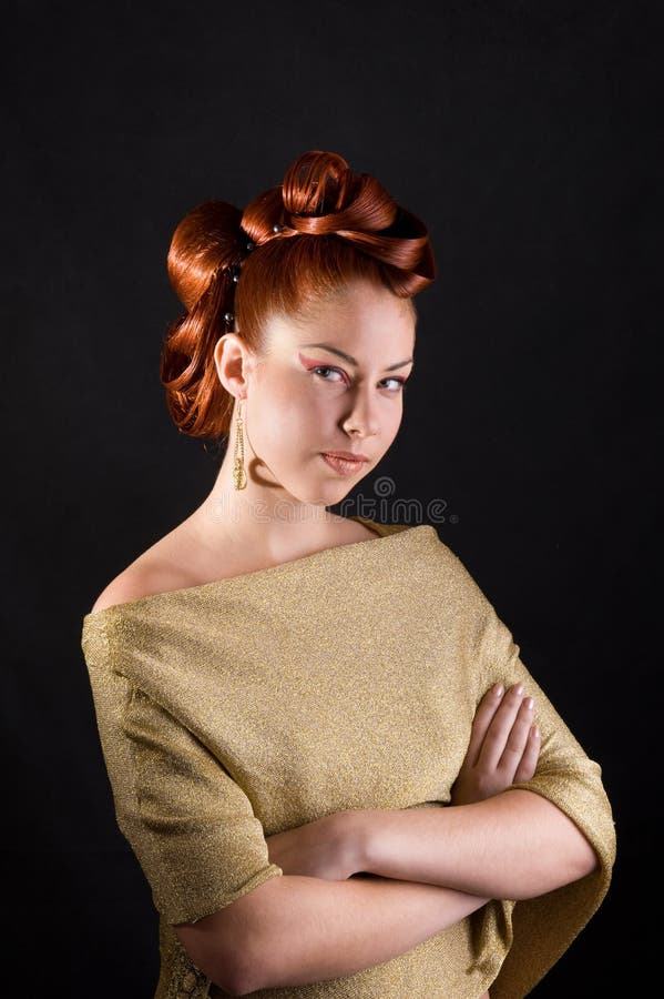 Professional hairstyle stock photo. Image of hairstyle - 7526614