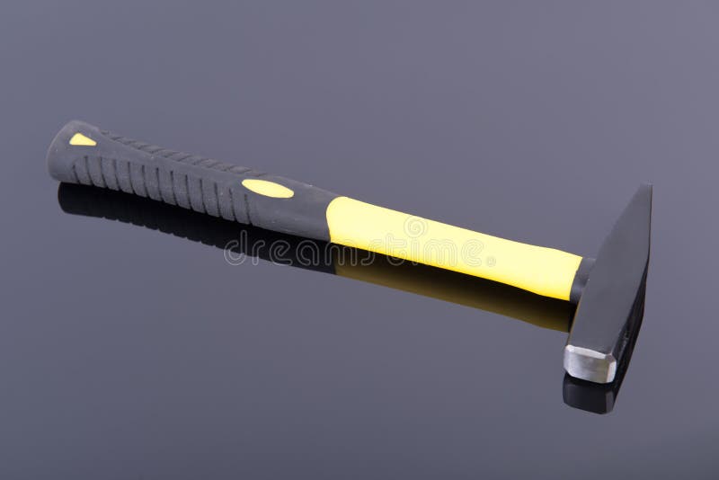 Professional Hammer on Table Stock Photo - Image of build, yellow: 69768430