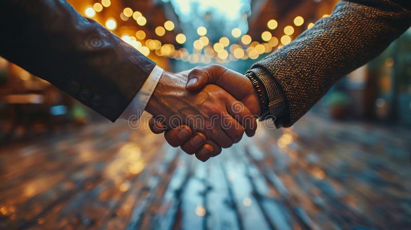 Professional Hand Shake stock illustration. Illustration of yellow ...