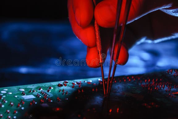 Professional Hand Tools Repair Computer Hardware Stock Image - Image of ...