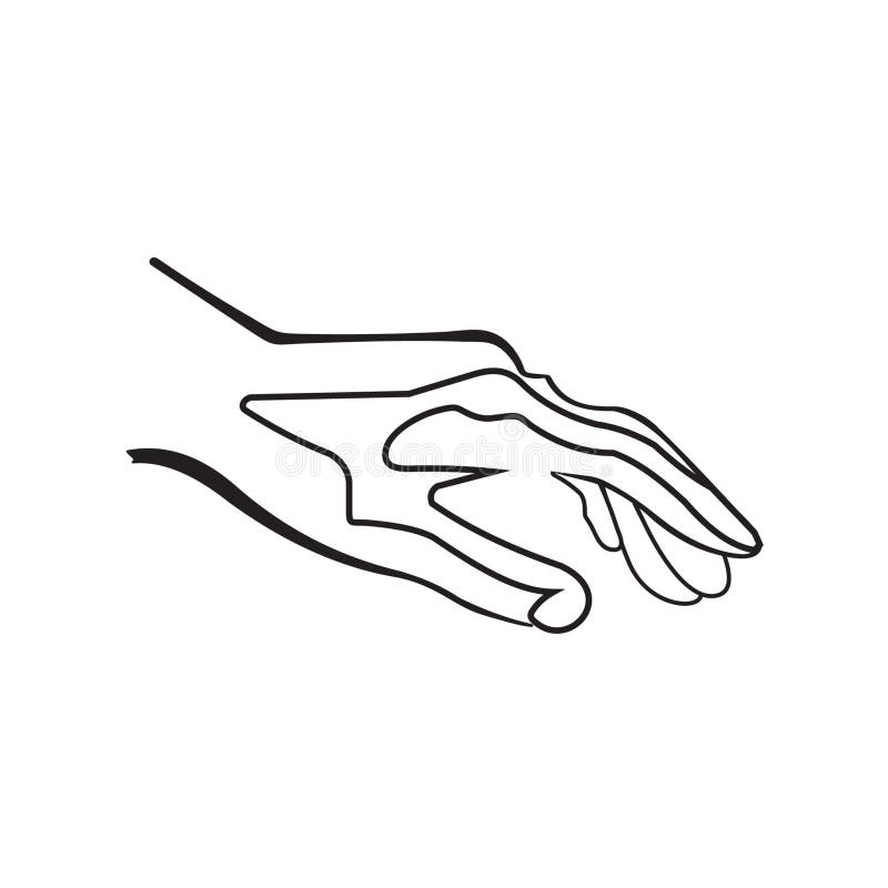 Professional Hands Line Art Vector Icon Stock Vector - Illustration of ...