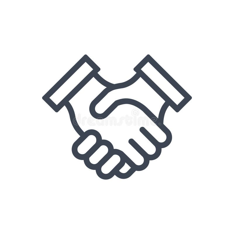 Professional Handshake Agreement Icon Stock Vector - Illustration of ...