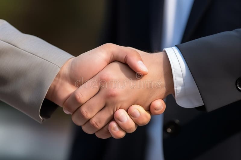 Professional Handshake Close-up Stock Photo - Image of meeting ...