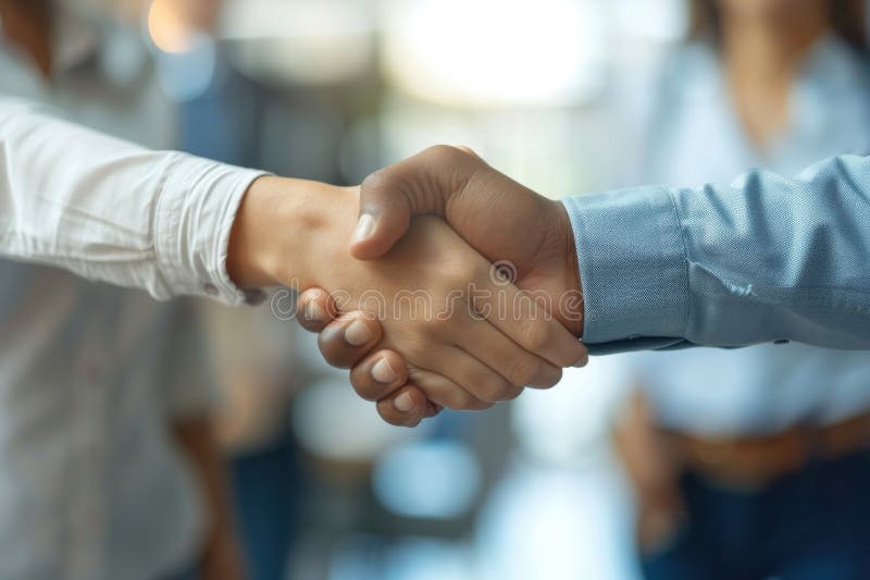 Professional Handshake Conference Modern Environment Networking Design ...