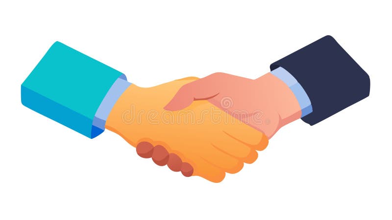 Professional Handshake Icon for Business Agreement, Vector Design ...