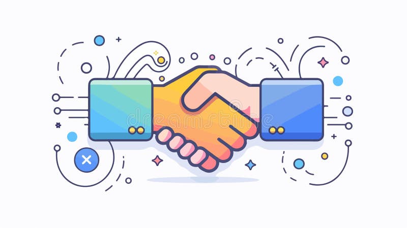 Professional Handshake Icon for Interaction Concepts in Business Stock ...