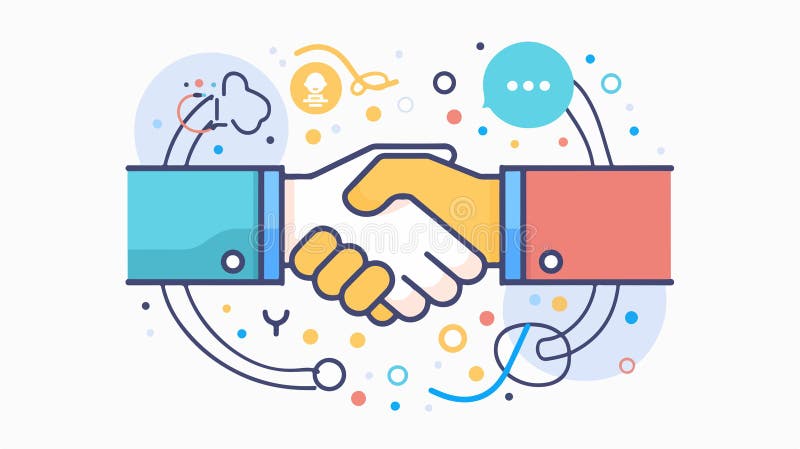 Professional Handshake Icon for Interaction, Suitable for Business ...