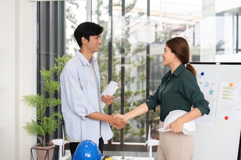 Professional Handshake in Sustainable Engineering. Young Engineers ...
