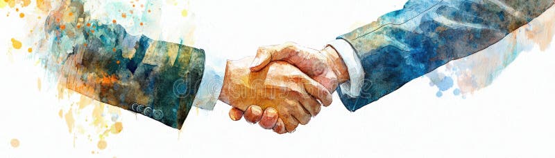 A Professional Handshake Symbolizing Agreement Partnership and Teamwork ...