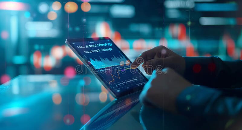 Professional Happy Manager Showing Work Plan Using Tab Helping Employee ...