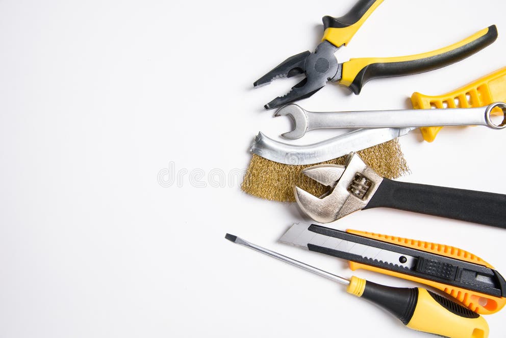 Professional Hardware Set Tools for Repairs Stock Photo - Image of ...
