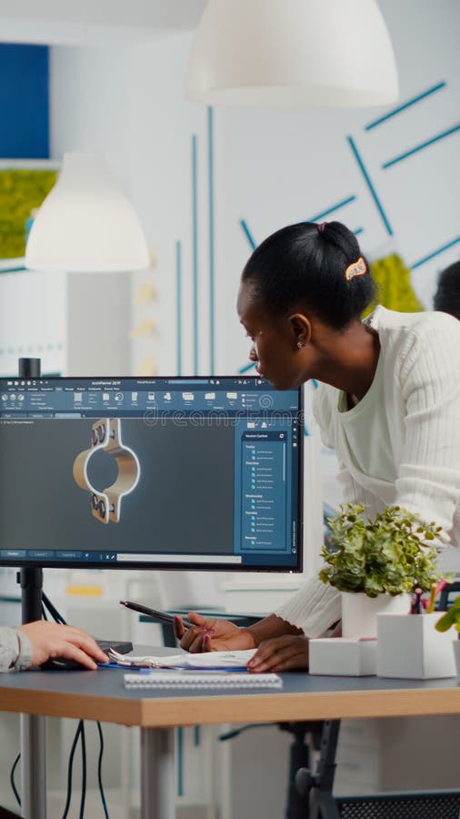 Professional Heavy Industry Team of Engineers Working on Computer Stock ...