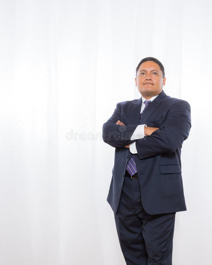 Professional Hispanic Male in Suit with Confident Expression Stock ...