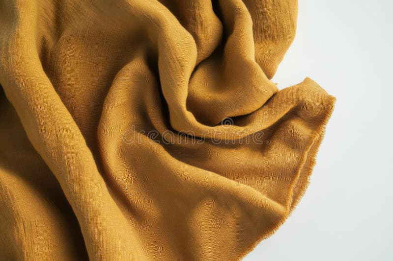 Professional Home Textiles Mockup Featuring a Yellow Tea Towel on a ...