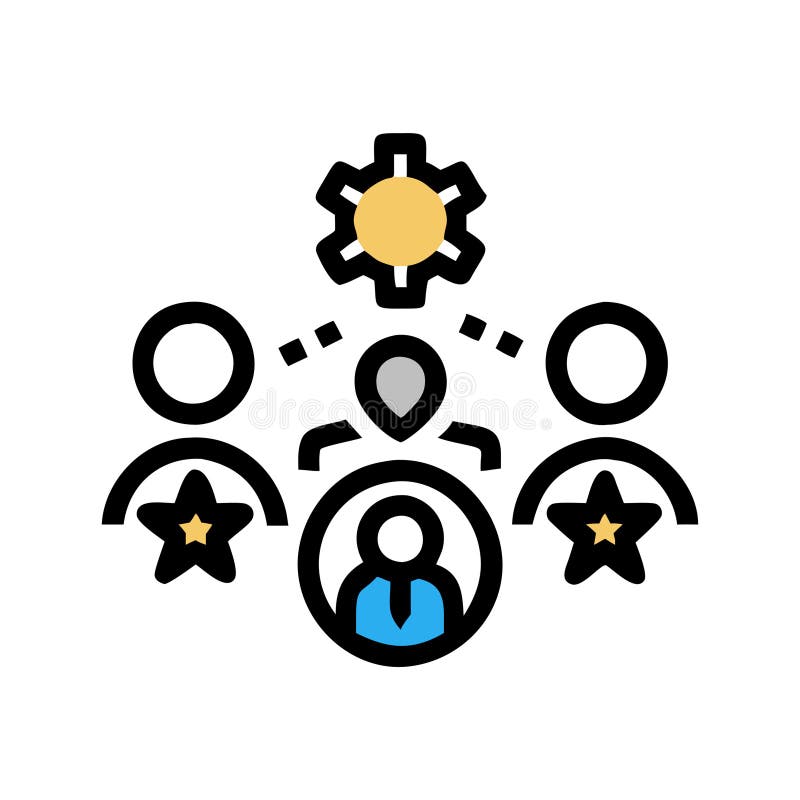 Professional Business Talent Management Icon Stock Vector ...