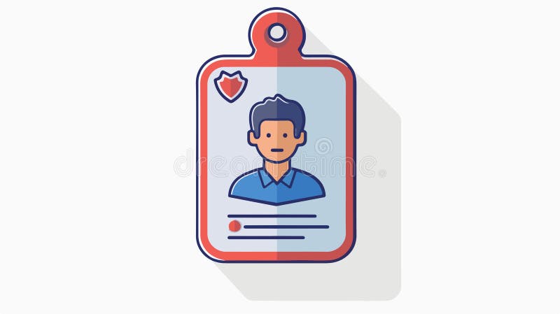 Professional ID Card Icon for Identity Solutions and Business Security ...