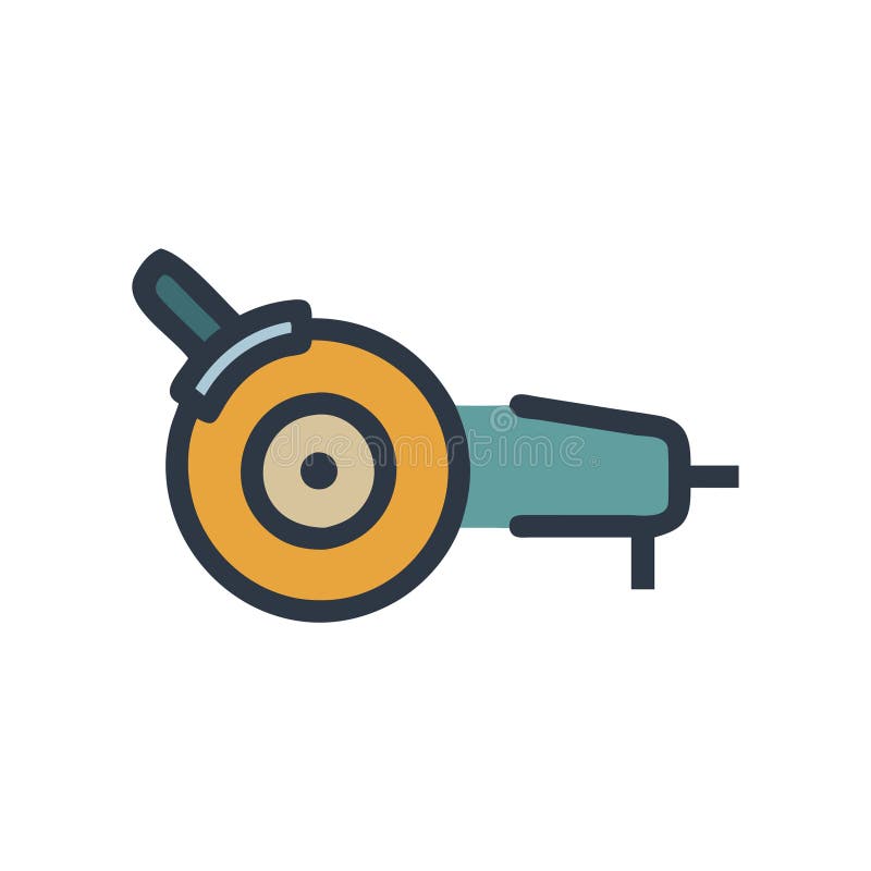 Professional Angle Grinder Icon Illustration Stock Vector ...