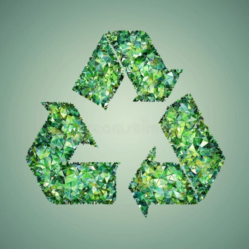Professional Illustration Showcases Recycling Symbol Made of ...