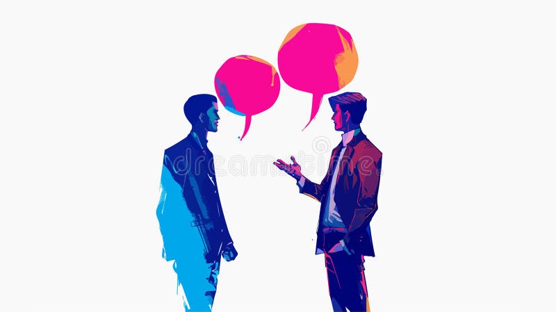 Professional Image of Two Men Arguing or Discussing Business with ...