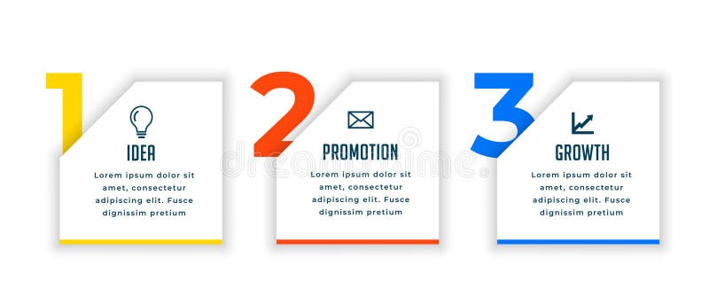 Professional Infographic Option Chart Banner with 3 Easy Steps Stock ...