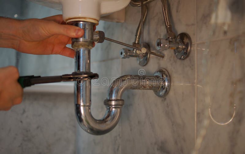 Plumbing repair service stock image. Image of plumbing - 182839813