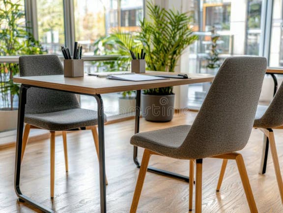 Professional Interview Setting with Candidate and Interviewer in Modern ...