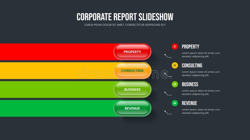 Product Profile 4 Element Infographic Frame Template Stock Vector ...