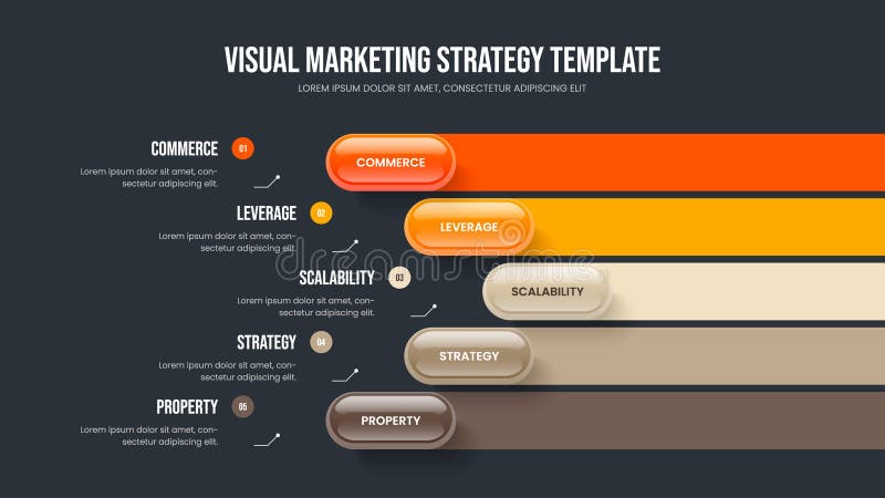 Professional Introduction 5 Step Infographic Slideshow Layout Stock ...