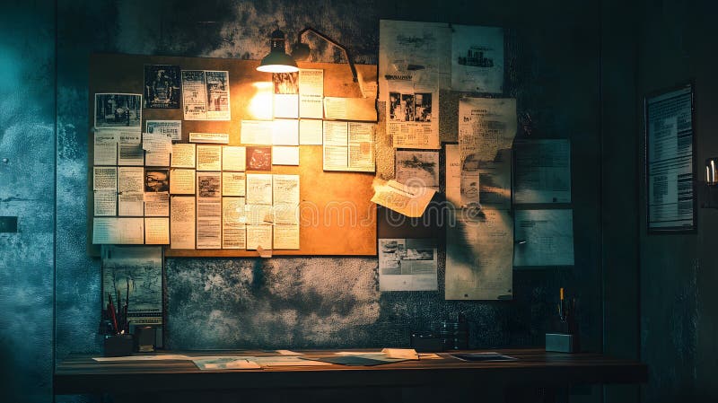 Professional Investigative Detective Bulletin Board Methodical Setup ...