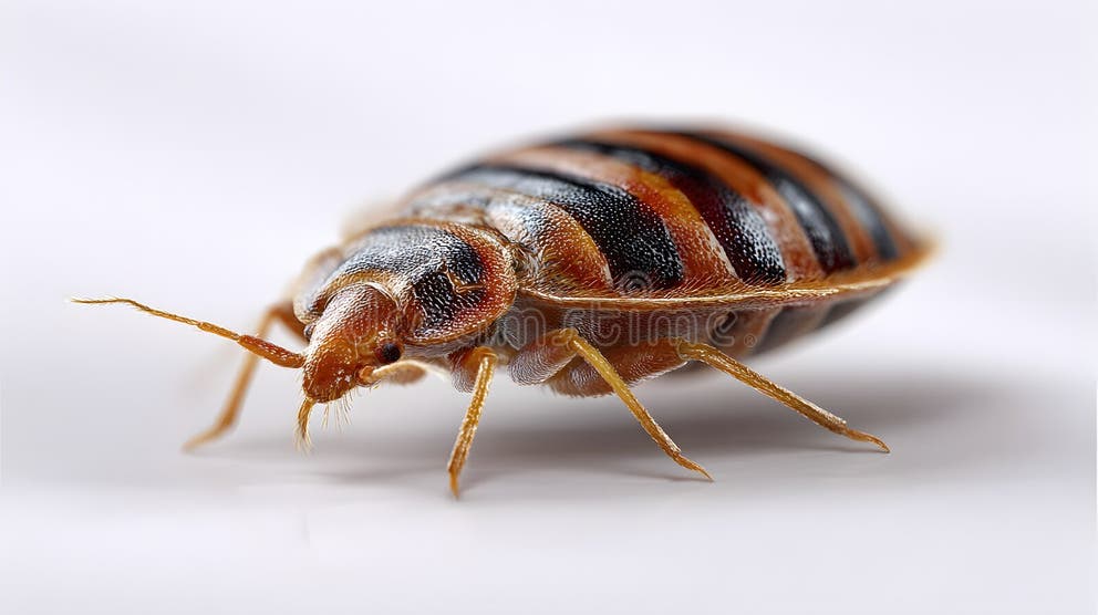 Professional Isolated Bed Bug Insect on White Background Stock ...