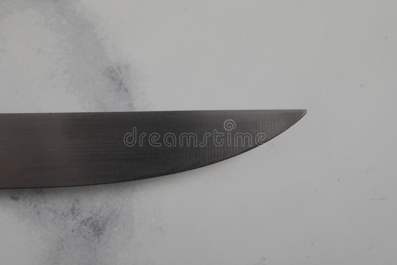 A Professional Isolated Kitchen Knife on a White Background Stock Photo ...