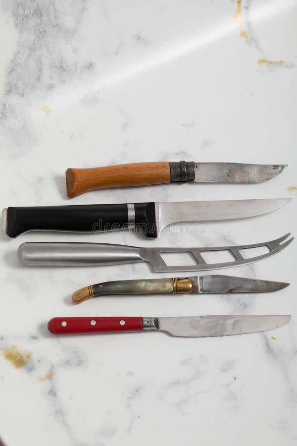 A Professional Isolated Kitchen Knife on a White Background Stock Image ...