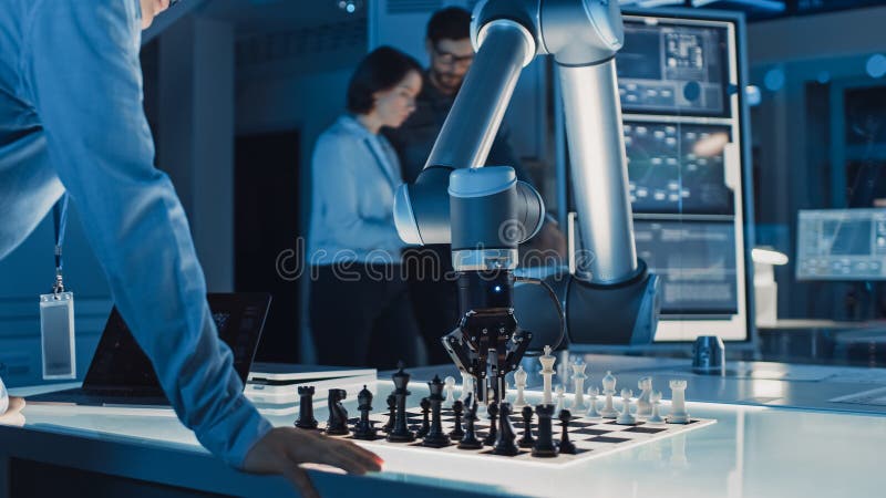 Professional Japanese Development Engineer is Testing an Artificial ...