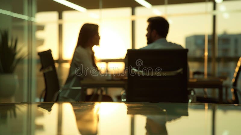 Professional Job Interview, Candidate Presenting Resume To Interviewer ...