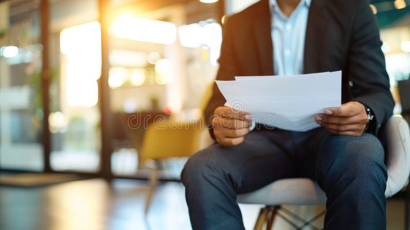 Professional Job Interview in Modern Office Setting with Job Seeker and ...