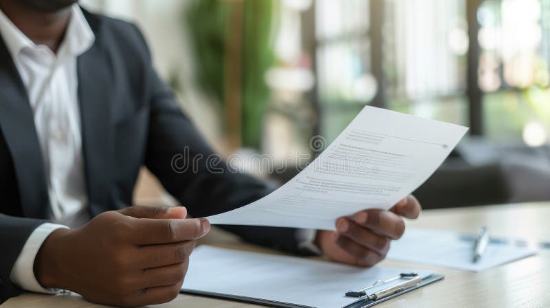 Professional Job Seeker Interview in Modern Office Setting Stock Image ...