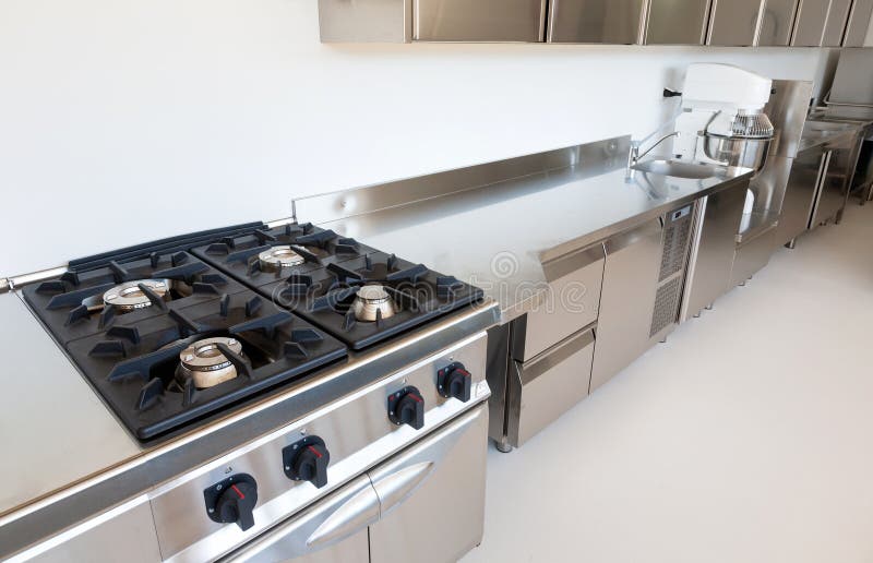 Professional kitchen stock image. Image of interior, space - 35372773